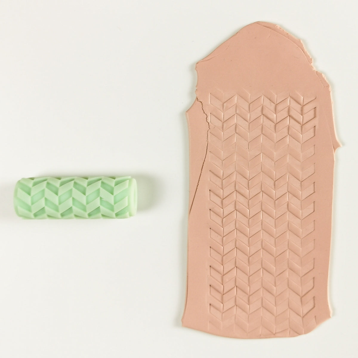 Herringbone Resin Texture Roller – Clay Craze Studio